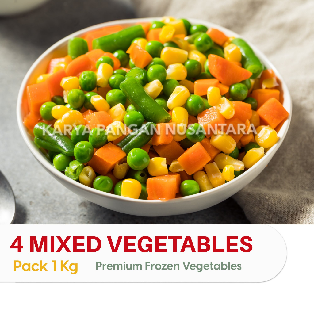 Jual FROZEN MIXED VEGETABLES 4 WAY FROZEN MIX 4 WAY VEGETABLES SAYUR ...