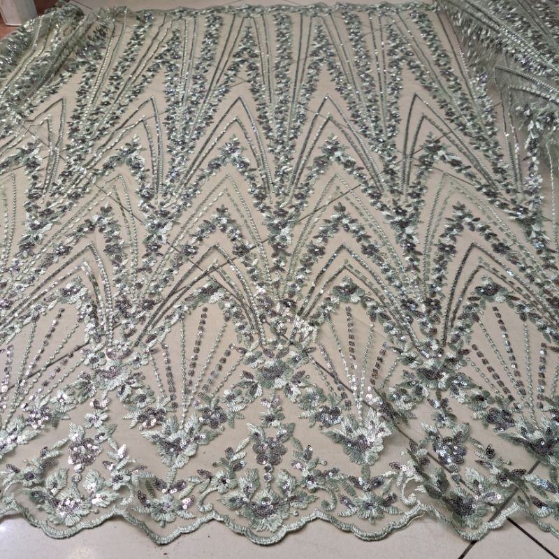 Jual kain tile elisab piramid premiun full payet | Shopee Indonesia