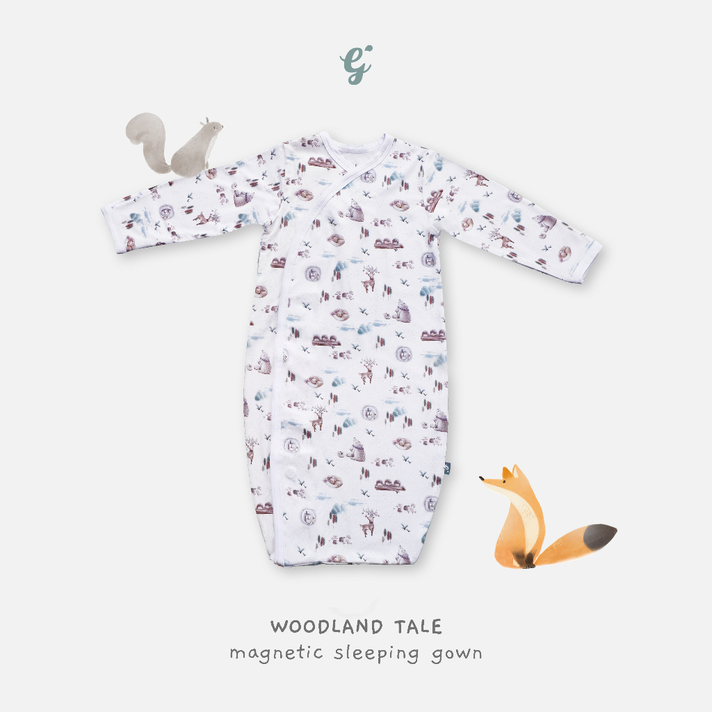 Jual Little Gee Magnetic Sleepsack Bamboo for Baby 0-3 Months | Bedong ...