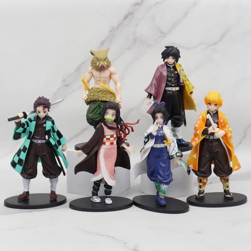 Jual action figure kimetsu no yaiba demon slayer set 6 pcs | Shopee ...