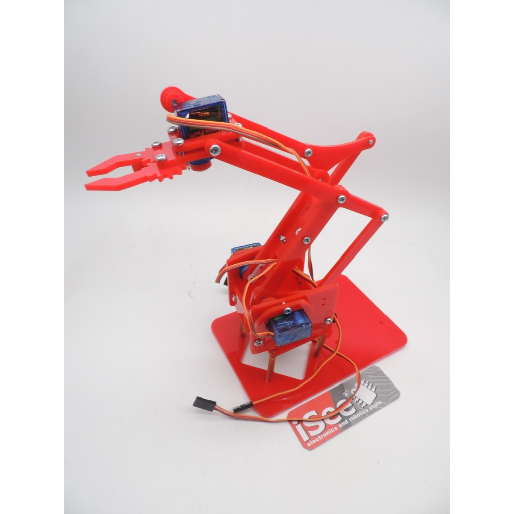 Jual robot arm acrylic Diy arm akrilik kit rangka lengan for Arduino 4 dof | Shopee Indonesia