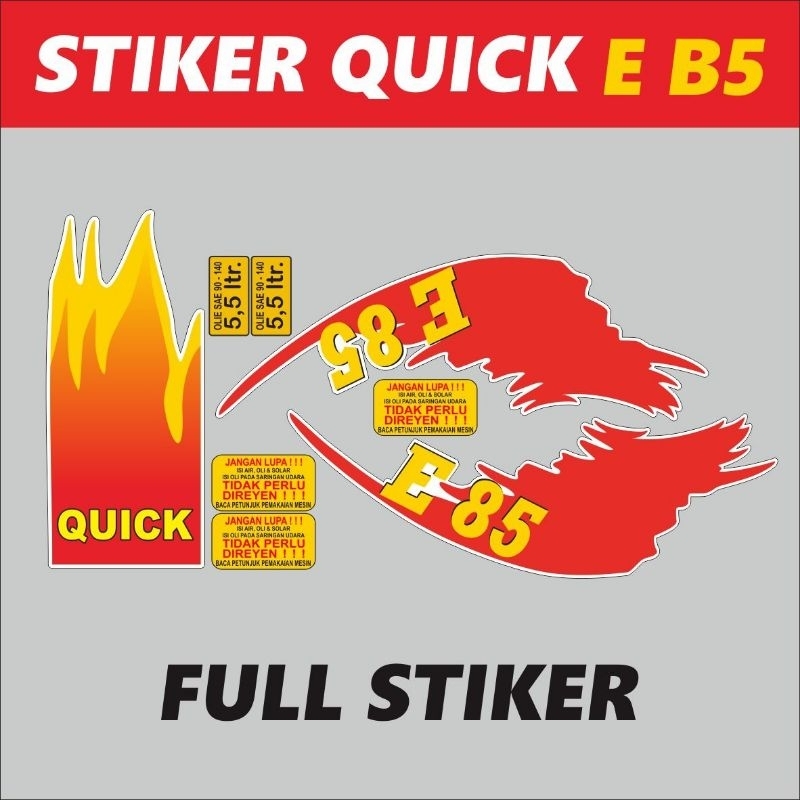 Jual stiker quick traktor E85 full stiker | Shopee Indonesia