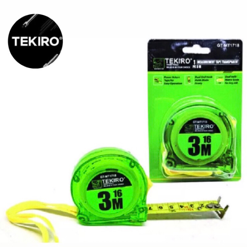 Jual Meteran transparan 3 meter TEKIRO/ Meteran Tekiro | Shopee Indonesia