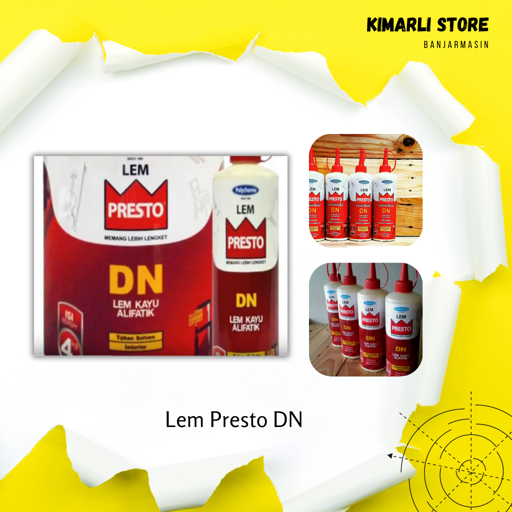 Jual KS053 // Lem Kayu Presto DN / Presto Lem Kayu Super Kuat Hpl Putih ...