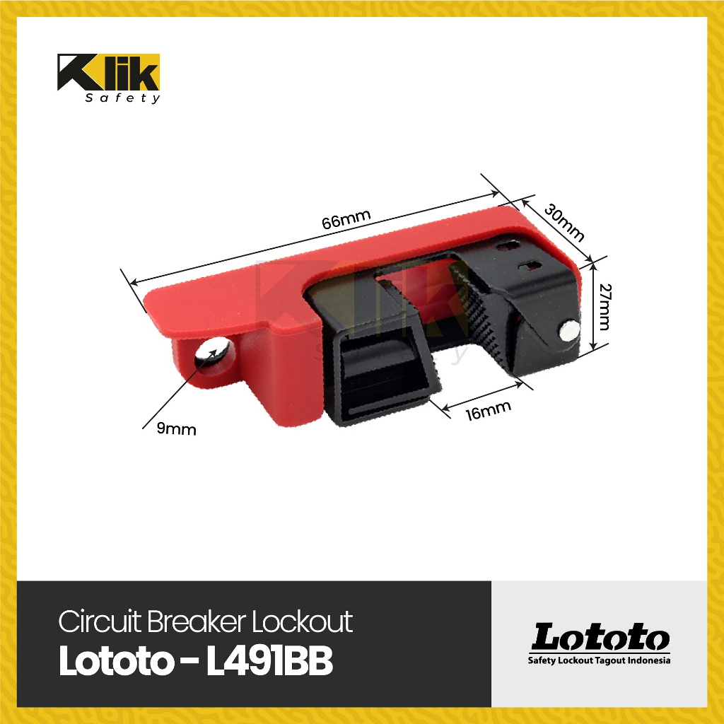 Jual Pengunci Saklar Safety Lototo Circuit Breaker Lockout L491B ...