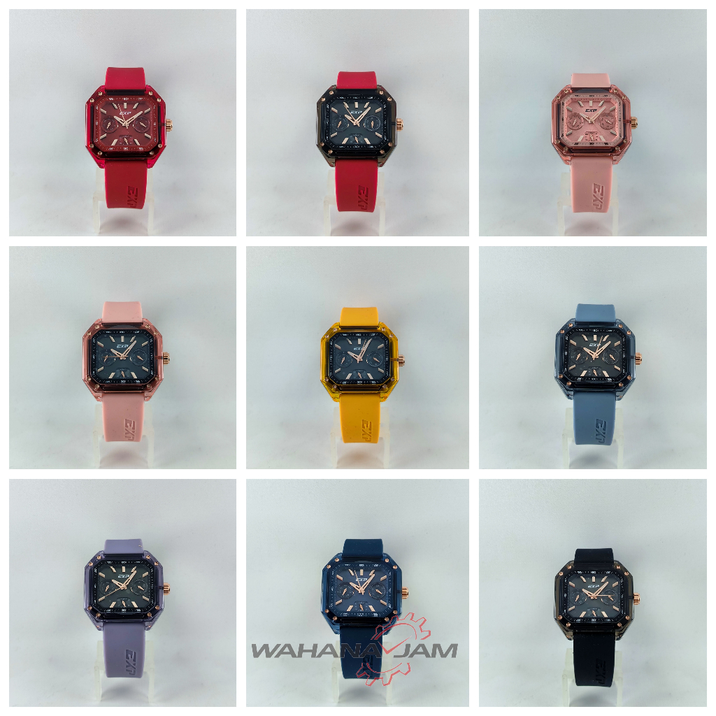 Jual Expedition E 6840 MH / Jam Tangan Wanita EXP E6840 Karet Rubber ...