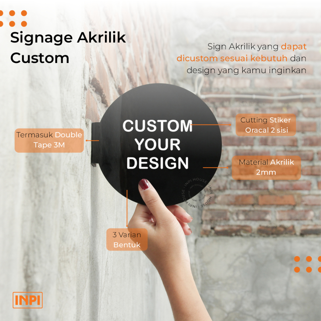 Jual custom signage akrilik pop up - Custom Design Sendiri - request ...