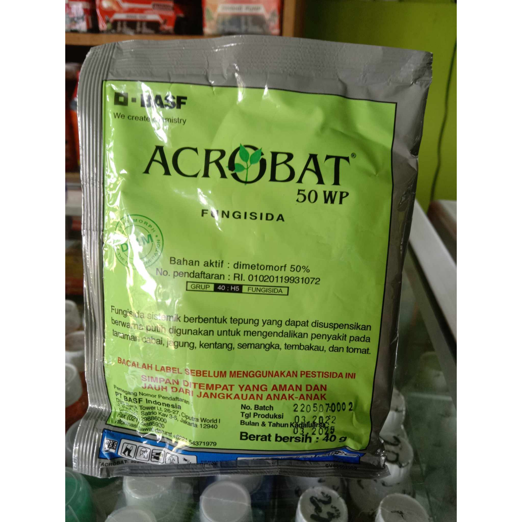 Jual Fungisida ACROBAT 50 WP Kemasan 40 gram | Shopee Indonesia