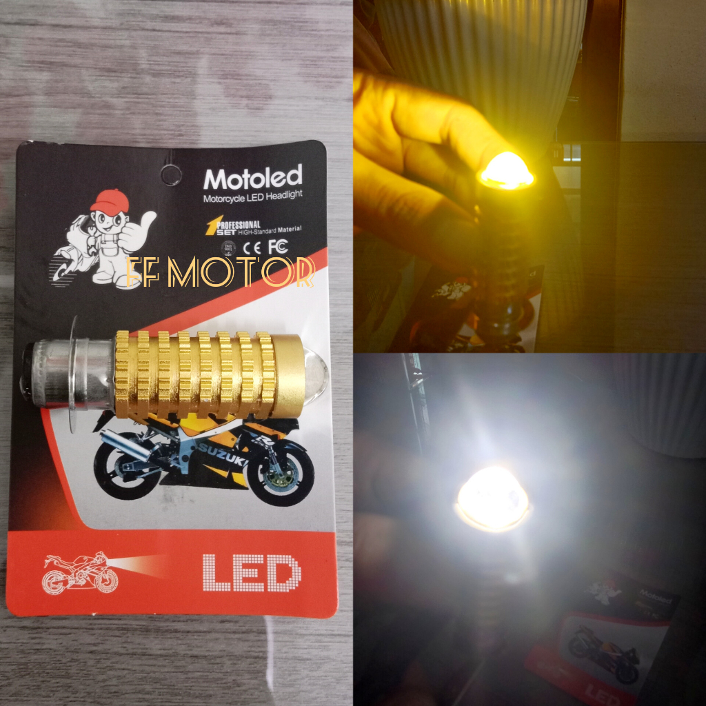 Jual Lampu Utama LED H6 Laser Supersonic HI LO 1 led AC DC 60W Headlamp ...