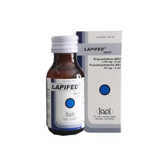 Jual Lapifed Sirup 60 ml/ Meringankan gejala yang berhubungan dengan ...