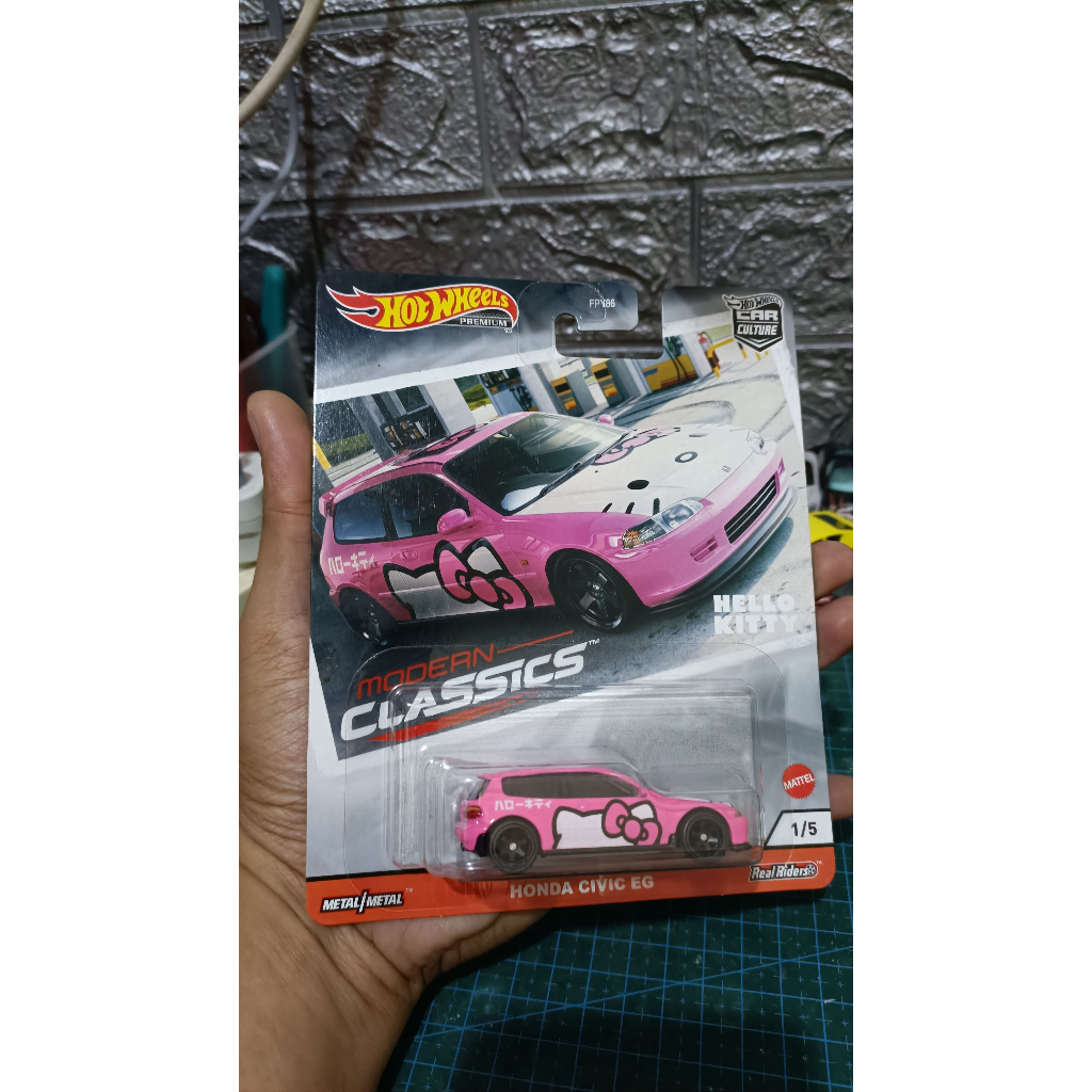Jual Hot Wheels Modern Classic Hello Kitty Honda Civic EG | Shopee ...