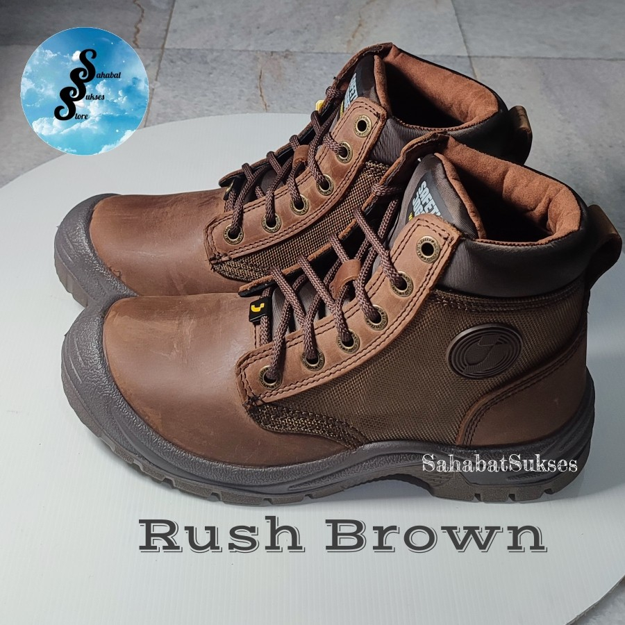 Jual Sepatu Safety JOGGER RUSH BROWN S3 SRC | Shopee Indonesia