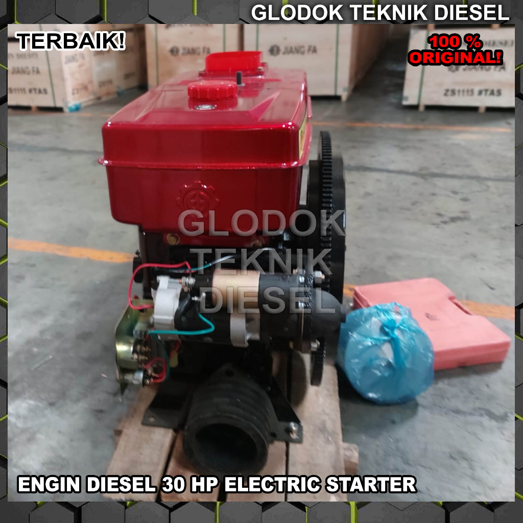 Jual Mesin Engine Diesel 30 PK HP Penggerak Solar Electric Starter ZS1130D JIANG FA JIANGFA ...