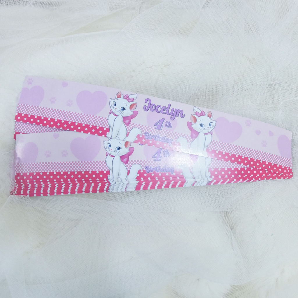 Jual Marie Cat Kucing Putih Lucu Label Aqua Botol 330ml / Label Dessert ...