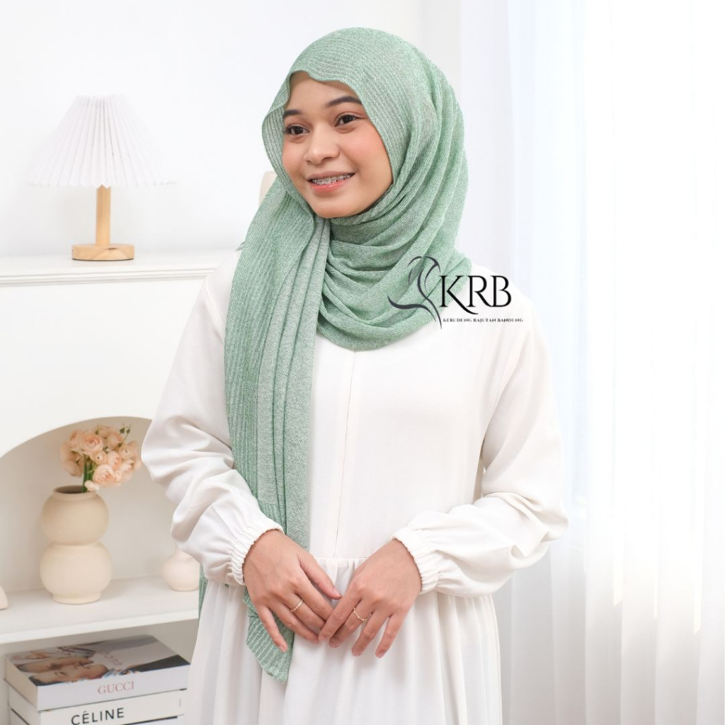 Jual KRB | Pashmina Gliter Rajut HIJAU TOSCA - TOSCA TUA - TOSCA MUDA ...