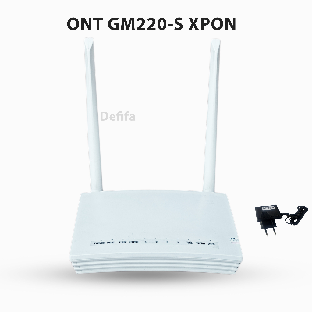 Jual Modem FTTH ONT ONU XPON GPON EPON GM220-S 300 Mbps WIFI Wireless | Shopee Indonesia
