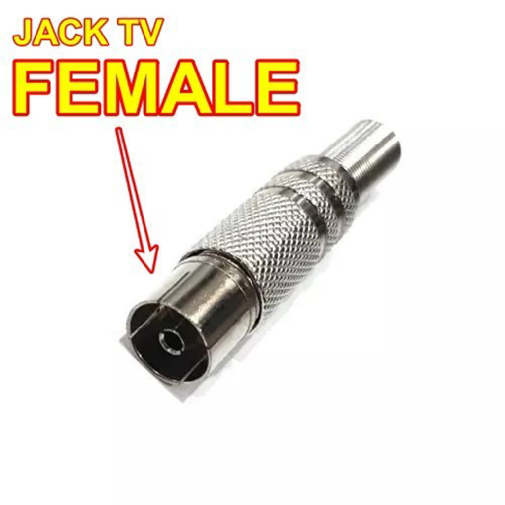 Jual Jack Antena Tv Female Male Konektor Colokan Antena Jak Antenna ...