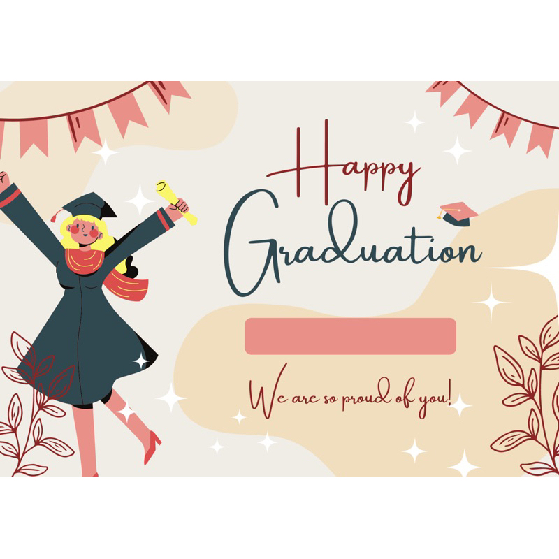 Jual Kartu Ucapan Happy Graduation Selamat Wisuda Kartu Ucapan Wisuda ...