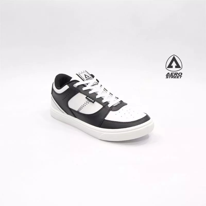 Jual [ sepatu premium ] AERO STREET Hoops Low Cocok Purtih Hitam buat ...