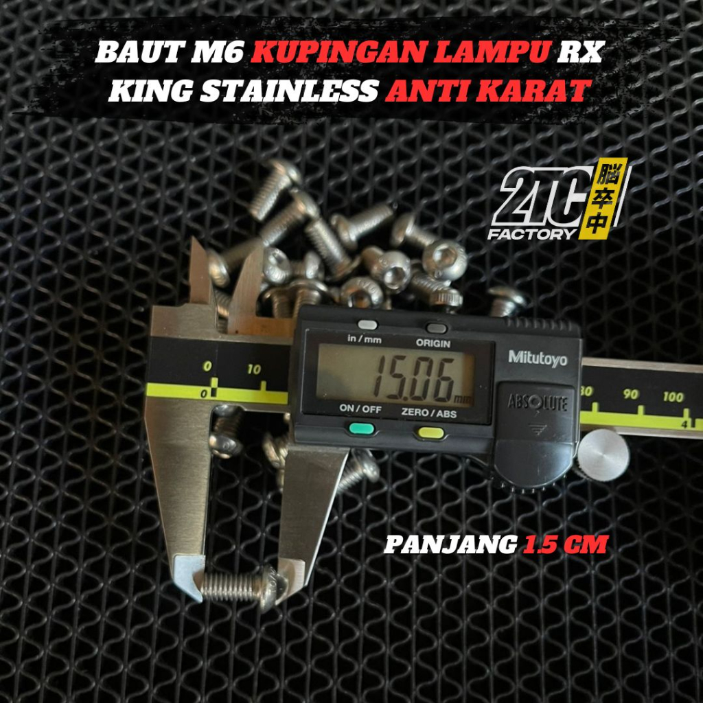 Jual BAUT KUPINGAN LAMPU RX KING STAINLESS ANTI KARAT | Shopee Indonesia