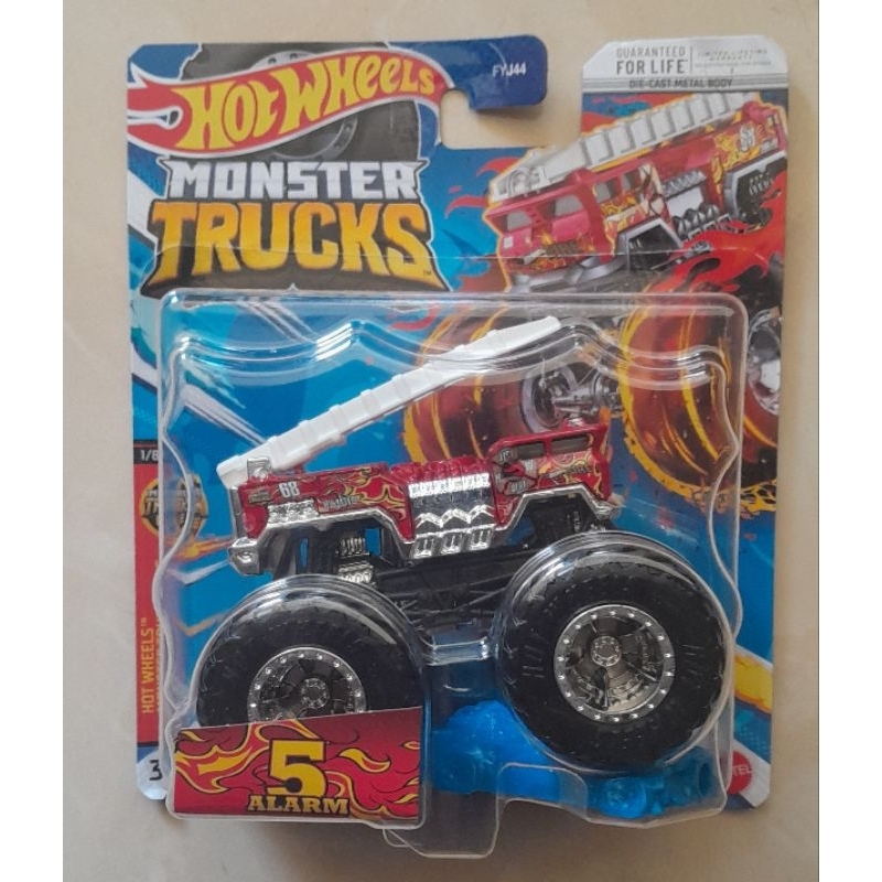 Jual Hot wheels MONSTER TRUCKS 5 ALARM MERAH | Shopee Indonesia