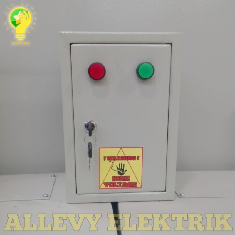Jual BOX PANEL INDOOR 20X30X12 DILENGKAPI PILOT LAMP MERAH HIJAU & REL ...