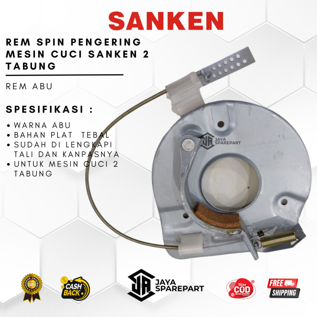 Jual REM SPIN PENGERING MESIN CUCI SANKEN - REM MOTOR DINAMO SPIN ...
