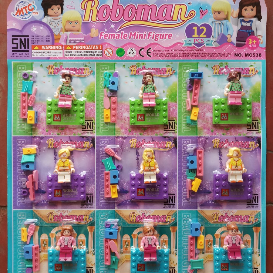 Jual ROBOT ROBOMAN GIRL / ROBOT ROBOMAN FEMALE MINI FIGURE / MAINAN ...