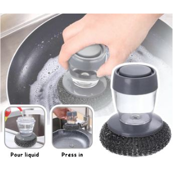 Jual Spons Serabut Sikat Kawat Dengan Dispenser Tabung Sabun / Spons ...