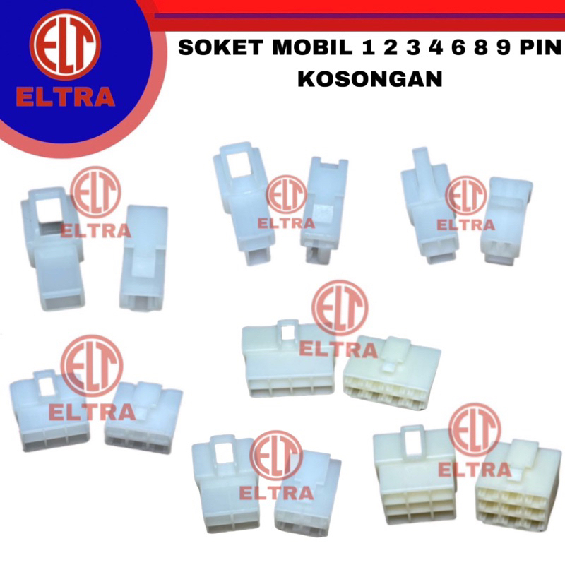 Jual Soket socket mobil 1 2 3 4 6 8 9 pin besar konektor kabel motor ...