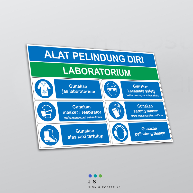 Jual STICKER K3 SAFETYSIGN - APD LABORATORIUM | Shopee Indonesia