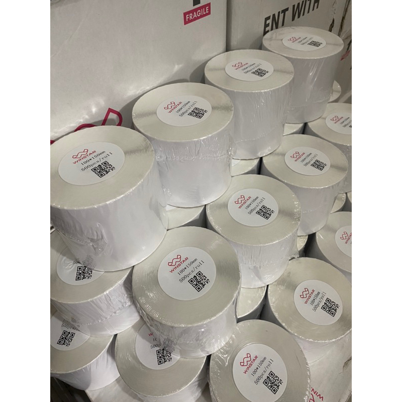 Jual Kertas Thermal Sticker/Label sticker thermal 100 x 150 MM Barcode UK A6 Murah | Shopee ...