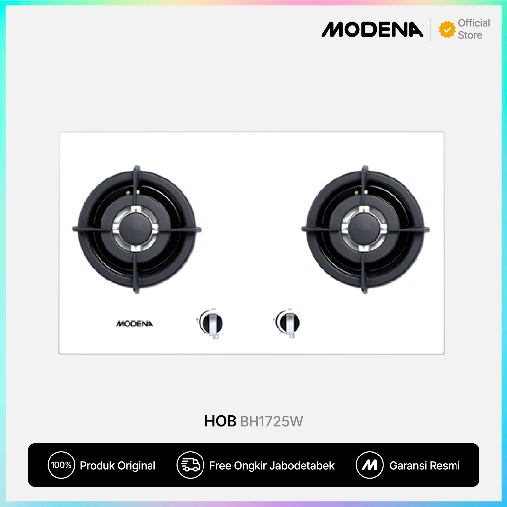 Jual MODENA Built-in Gas Hob - BH 1725 W | Shopee Indonesia