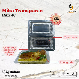 Jual [100 PCS] Mika Bening Transparan Ori 3C 4C 5C Foodgrade Tempat ...