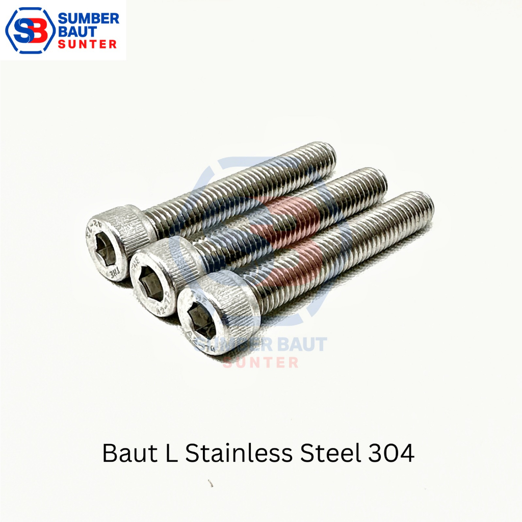 Jual M5x55 Baut L Stainless SS 304 Hex Head Socket Screw 5 x 55 | Shopee Indonesia