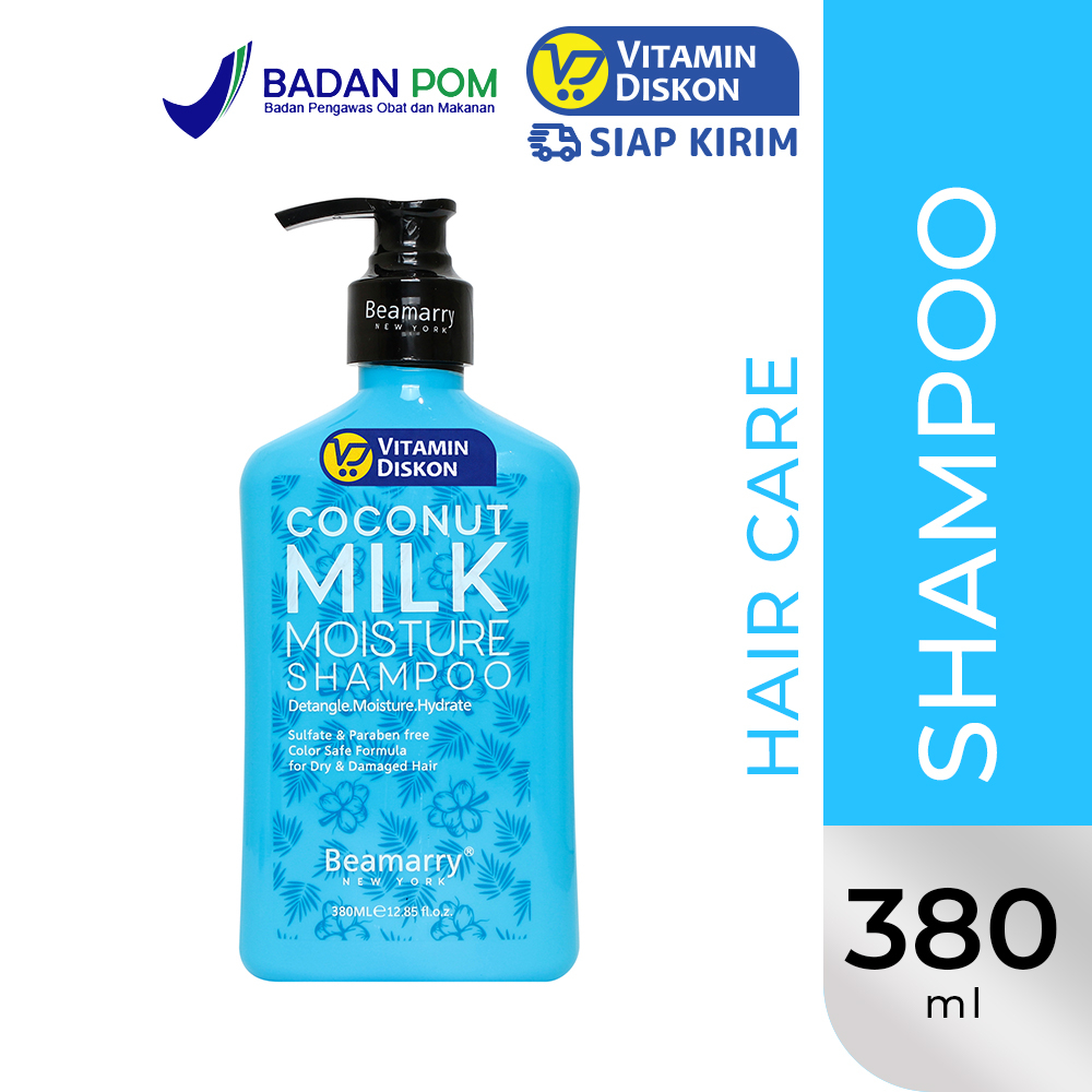 Jual BEAMARRY SHAMPOO COCONUT MILK MOUISTURE 380ML | Shopee Indonesia