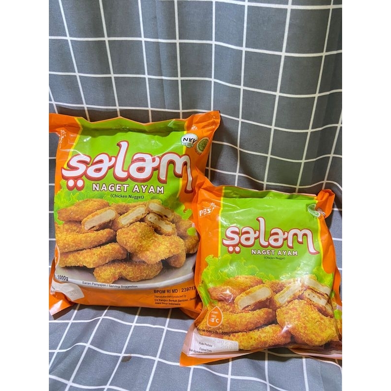 Jual NUGGET SALAM AYAM 1KG//NUGGET SALAM 500GR | Shopee Indonesia