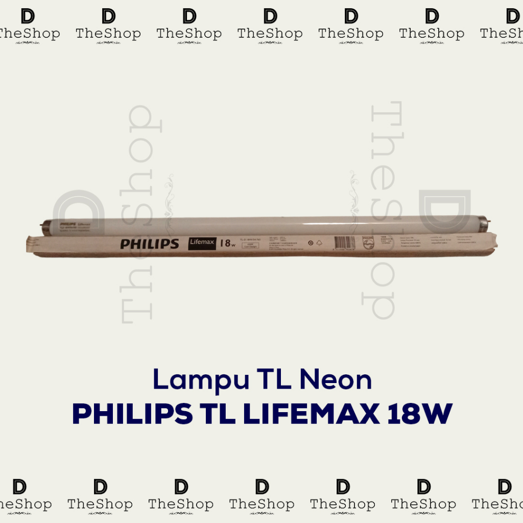 Jual Lampu Bohlam TL Panjang Philips TLD Lifemax Cool Daylight 18 20 ...