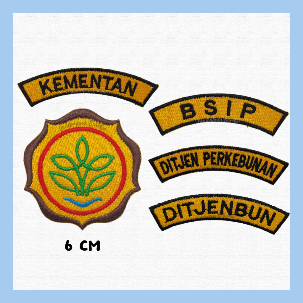 Jual Bordir Logo Kementerian Pertanian / Lokasi Kementan / BSIP ...