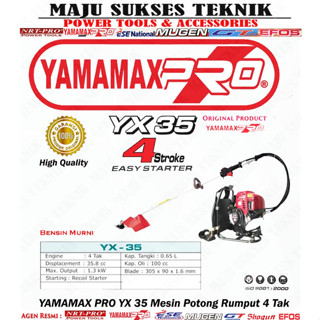 Jual YAMAMAX PRO YX 35 Mesin Potong Rumput 4 Tak - Brush Cutter 4Tak Bensin Murni High Quality ...