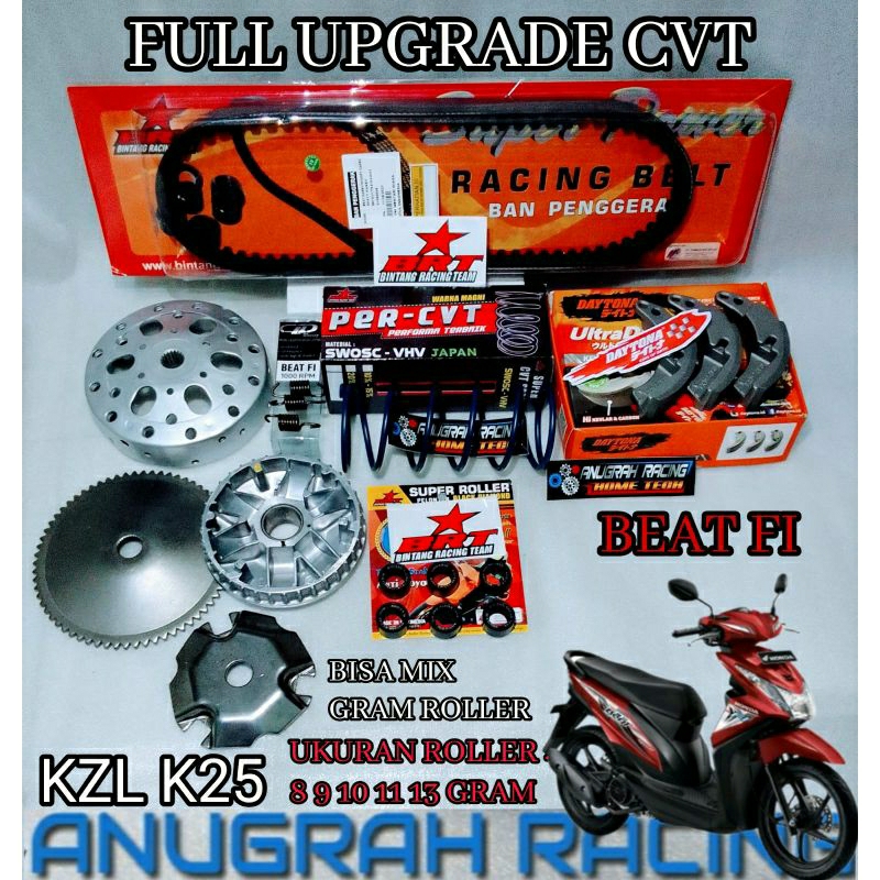 Jual FULL UPGRADE CVT KIRIAN ANTI GREDEK AKSELERASI KZL K44 BEAT FI ...