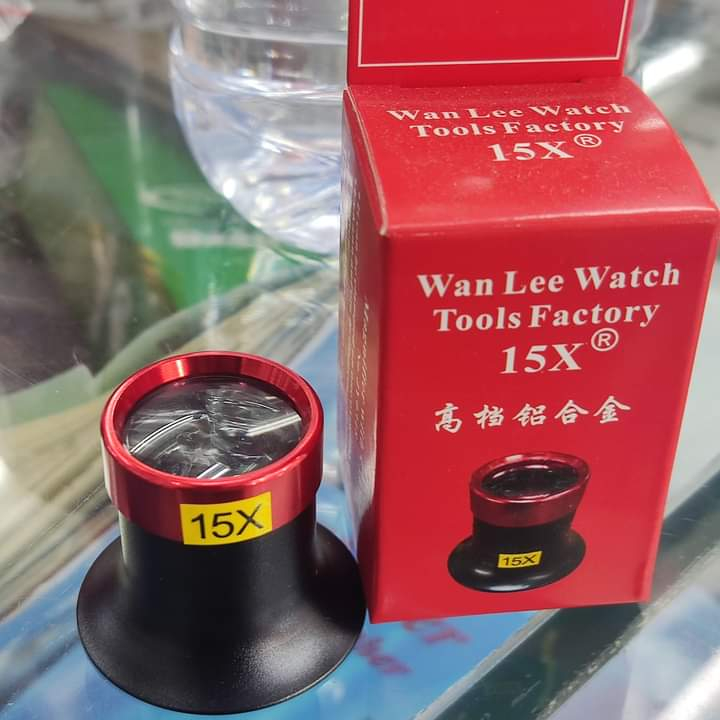 Jual LENSA KACA PEMBESAR WATCHMAKER LOUPE LOOP 15X EYE LOOP 2612 ORI ...