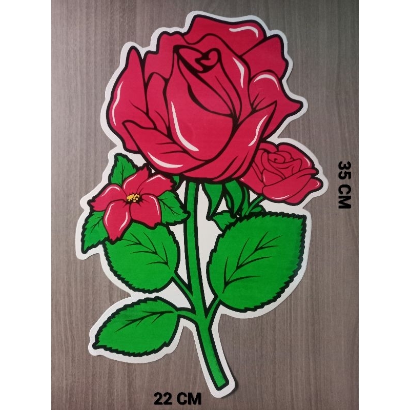 Jual STIKER BUNGA MAWAR VINYL UKURAN BESAR | Shopee Indonesia