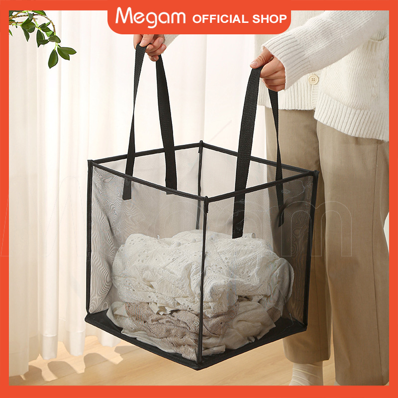 Jual Megam Laundry Bag Keranjang Baju Kotor Storage Cloth Box Keranjang ...