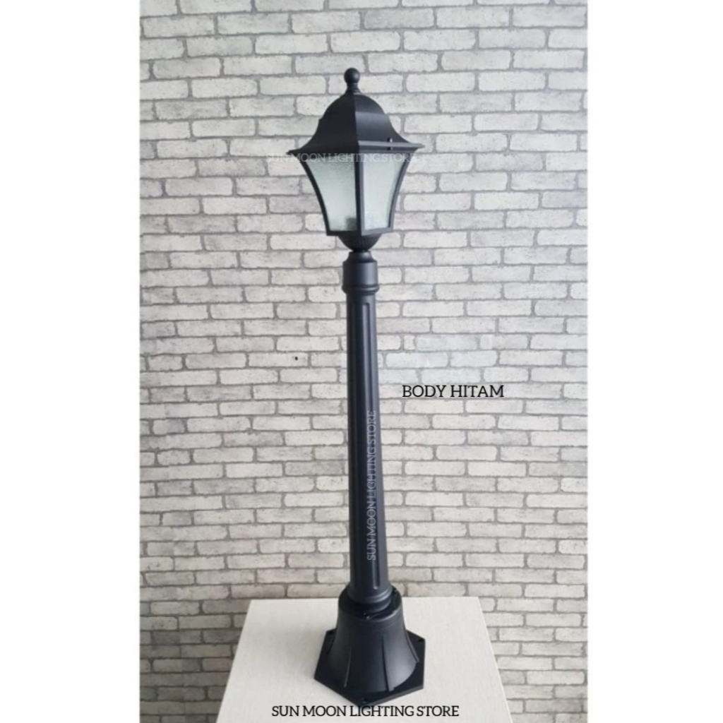 Jual L6050 Lampu Taman stand berdiri pilar pagar outdoor e27 waterproof ...