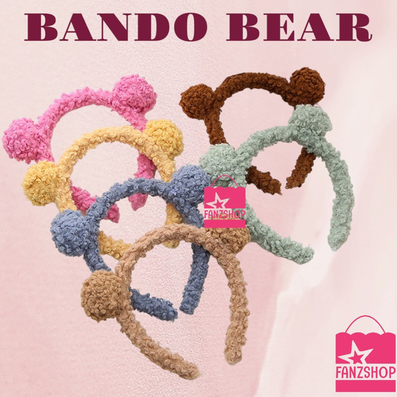 Jual BANDO KARAKTER TELINGA BERUANG BANDO BEAR BUKU KOREA BANDO HANDUK ...