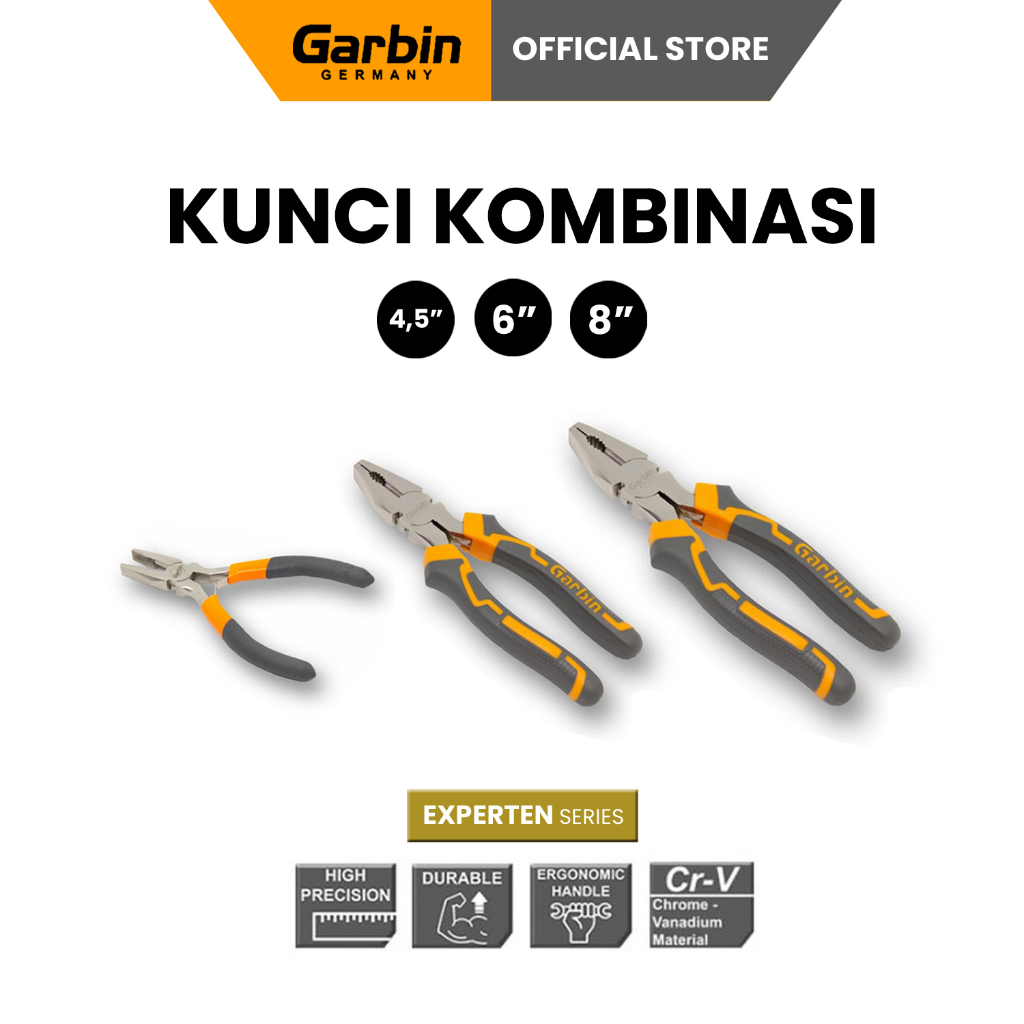 Jual Tang Kombinasi Linesman Pliers 4,5inch 6inch 8inch Pegangan Karet ...