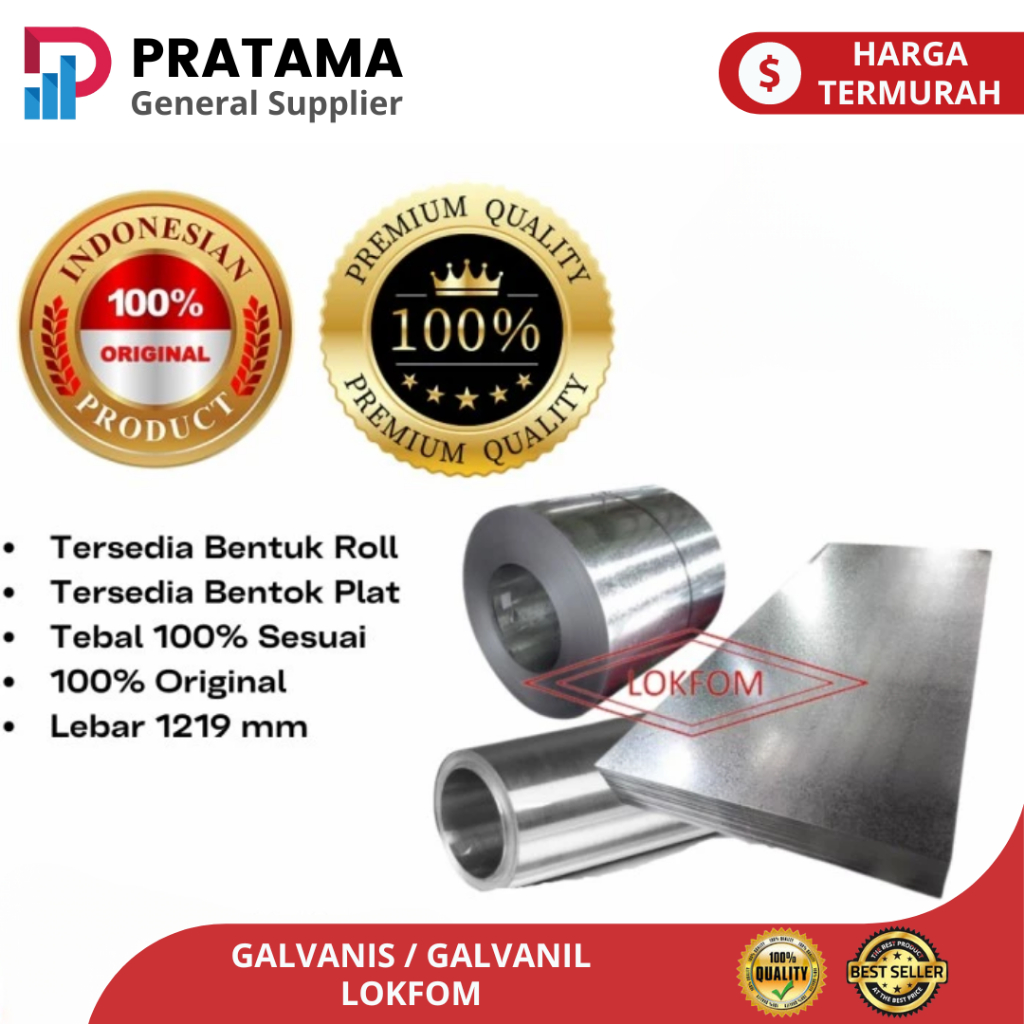 Jual Seng Galvanis Galvanil BJLS Lokfom 0,50 mm (roll) 1,2 x 25m ...
