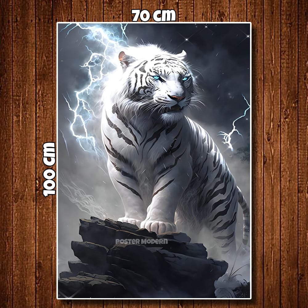 Jual Hiasan dinding Xtra Jumbo Poster Gambar Harimau Putih Code39 ...