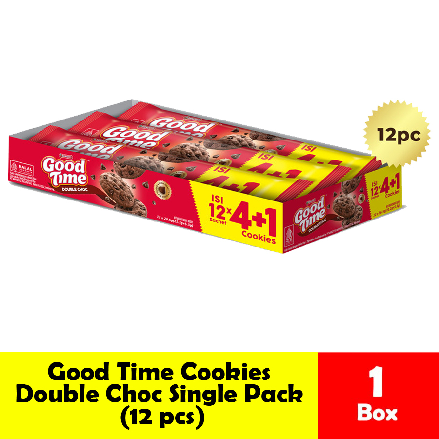 Jual Good Time Kemasan Box Cookies Double Choc Single Pack isi 12pcs ...